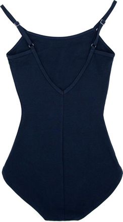 Capezio Damen Klassischer Turnanzug aus Baumwolle mit Verstellbaren Tr&auml;gern Gymnastikanzug, Schwarz, XS