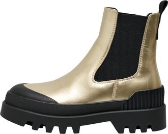 Only Damen Onlbuzz-2 Pu Boot Noos Stiefel, Gold Colour, 37 EU