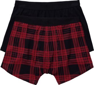 JP1880 Herren gro&szlig;e Gr&ouml;&szlig;en Menswear L-8XL Mid-Pants FLEXNAMIC, Oeko-TEX, 2er-Pack, Unterhose, bis 7 XL Purpurrot 5XL 830462546-5XL