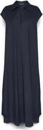 Elena Miro Femme, Robes, Bleu, Taille: 44 FR Robe &eacute;vas&eacute;e avec col