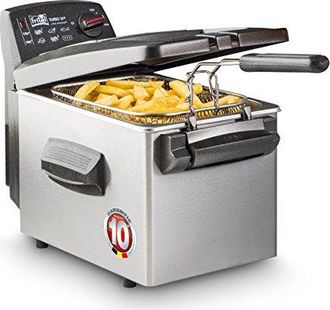 Fritel Fritel Friteuse Turbo SF 4345-4 L - 3200 W - Filtre + Fen&ecirc;tre de contr&ocirc;le - 3 &agrave; 5 pers. - Couvercle fixe - Huile + graisse solide