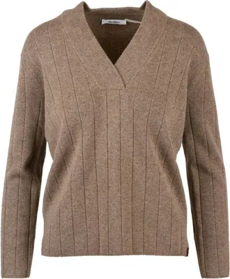 Max Mara Femme, Pulls, Brun, Taille: 36 FR Pull col V Arten