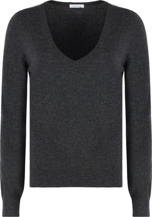 Malo Gerippter Kaschmirpullover - - Knitwear - Damen - Grau - S