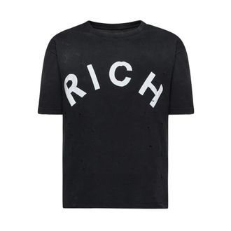 John Richmond T-shirt avec Texte Appliqu&eacute; - Femme - Tops - Noir - Taille: 42 FR