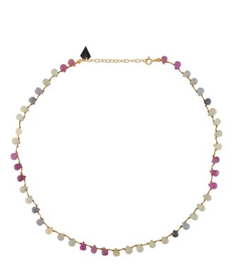 Mon Precieux Ge Collier Goutte Saphir Multicolore