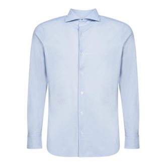 Dell'Oglio Blaues Hemd f&uuml;r M&auml;nner - - Shirts - Herren - Blau - L