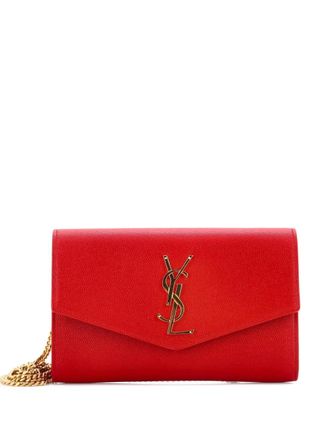 Saint Laurent Uptown Chain Wallet Leather crossbody bag - Rot