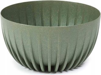 HowHomely Blumentopf Hoch 16 cm - Gr&uuml;n Blumen&uuml;bertopf - Langlebige und Leichte &Uuml;bertopf 30 cm Durchmesser f&uuml;r Wohnzimmer oder Garten - Blumenk&uuml;bel Wetterfest