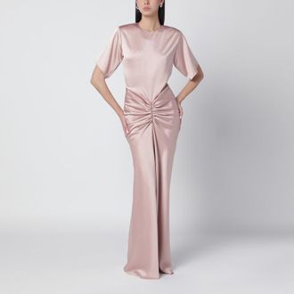 Andamane Light pink Iris dress with draping