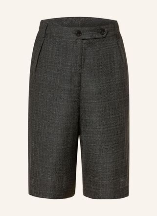 Mrs & Hugs Mrs & Hugs Tweed-Bermudas Mit Glitzergarn grau