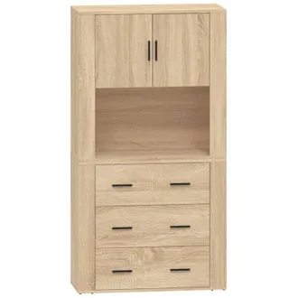 vidaXL Highboard Sonoma-Eiche Holzwerkstoff vidaXL