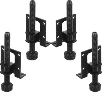 SOLUSTRE 4 St&uuml;ck Pack Verstellbare M&ouml;belnivellierer zum Anschrauben rutschfeste M&ouml;belf&uuml;&szlig;e f&uuml;r Schr&auml;nke und Tische Stabile Nivellierf&uuml;&szlig;e gegen Wackeln