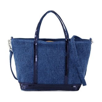 Vanessa Bruno Womens Linen Tote Blue