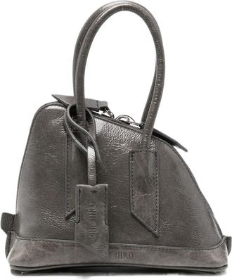 The Attico Mini Sant Ambroeus Patent-leather Tote Bag