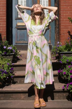 Neu Nomads Damen vegan Kleid Carmen Dreamy Print