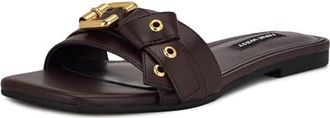 Nine West Sandales plates Missj pour femme, Bordeaux 600, 39 EU