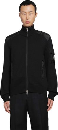 Moncler Padded Wool Zip-Up Cardigan