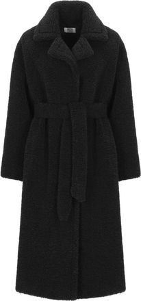 Betta Corradi Femme, Manteaux, Noir, Taille: 38 FR Manteau Teddy