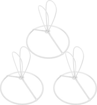 Soimiss 3 St&uuml;ck Teiliges Lampenschirm Ring Stabilem Eisen Runder Lampenhalter zum Aufstecken DIY lampenzubeh&ouml;r f&uuml;r Steh Tisch Kronleuchterlampen Langlebig und