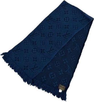 Louis Vuitton unisex, Pre-owned, Bleu, Taille: ONE Size Shawl Pre-owned