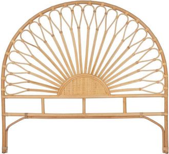Vente-Unique Bettkopfteil - Rattan - 140 cm - Naturfarben - SOLIA