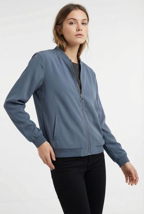 Vero Moda Kurzjacke VERO MODA VMCONNY, leichte Jacke f&uuml;r den &Uuml;bergang, Damen, Gr. XL, blau (china blau), Web, Obermaterial: 96% Polyester, 4% Elasthan, unifarbe