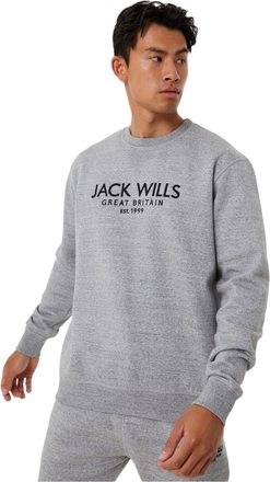 Jack Wills Belvue Sweatshirt f&uuml;r Herren (Grau meliert)