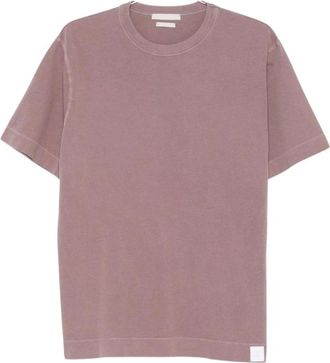 Daniele Fiesoli Homme, Tops, Violet, Taille: S T-shirt &agrave; manches courtes et col rond