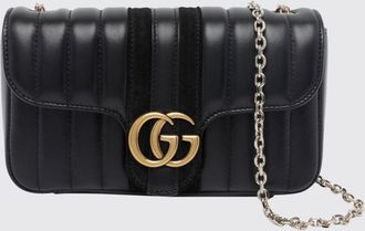 Gucci Jetset GG Marmont Mini-Tasche aus Matelass&eacute;-Nappaleder mit Monogramm
