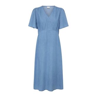 Ichi Ichi, Femme, Robes, Bleu, Taille: 42 FR Midi Robes