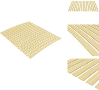 vidaXL Vidaxl - Lattenrost mit 17 Latten 100x200 cm - Holz Lattenrost - Lattenrost Massiv - Lattenrost Pappellhol - Bettenrahmen - Lattenrost Zum