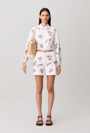 Claudie Pierlot Short court fleurs