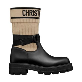 Dior Femme, Chaussures, Noir, Taille: 39 1/2 EU Bottine D-Major