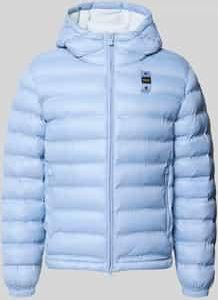 Blauer Steppjacke mit Zweiwege-Rei&szlig;verschluss Modell CHARLES