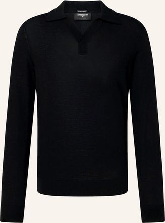 Strellson Strick-Poloshirt Marek schwarz