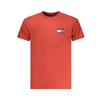 Tommy Hilfiger Homme, Tops, Rouge, Taille: 2XL T-Shirt en coton