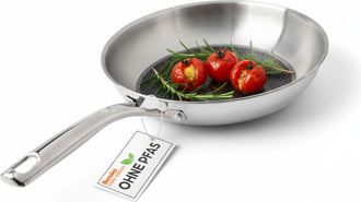 Berndes Daily Edition Signature Bratpfanne 28 cm mit Hybridbeschichtung - 3-Schicht-Edelstahlpfanne - induktionsgeeignet & allherdtauglich - backofenfest & sp