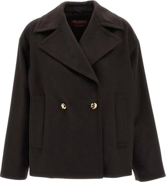 Max Mara Caban Double-Boutonnage - Femme - Manteaux - Brun - Taille: 38 FR