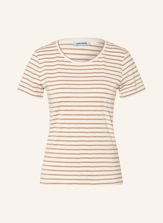 More & More More & More T-Shirt Mit Glitzergarn weiss