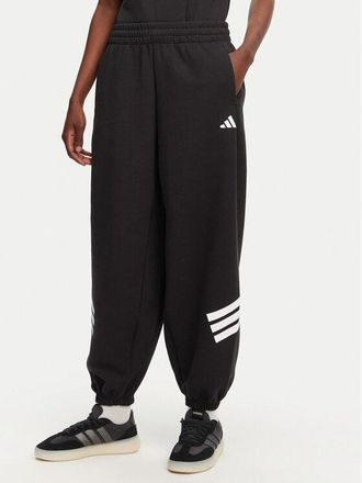 adidas Jogginghose Future Icons 3-Stripes Parachute JE0141 Schwarz Loose Fit