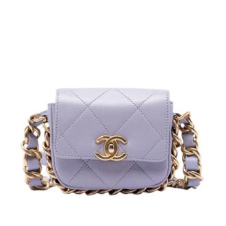Chanel Pre-owned Vintage Gesteppte Mini Crossbody - - Pre-owned - Damen - Lila - ONE SIZE