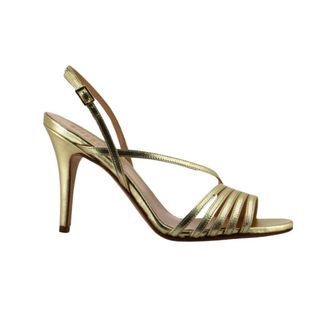 Gianmarco F. Femme, Chaussures, Jaune, Taille: 37 1/2 EU Sandales en cuir lam&eacute;