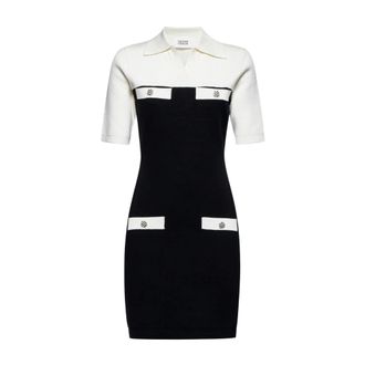 Silvian Heach Kurzes Kleid mit Kontrastdetails - - Dresses - Damen - Schwarzk - S