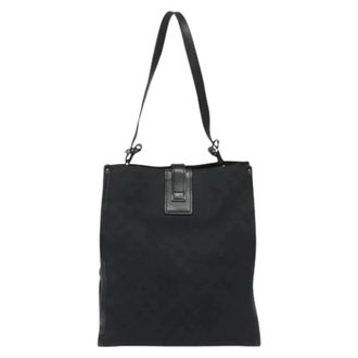 Gucci Pre-owned GG Canvas Nylon Tote Bag - - Pre-owned - Damen - Schwarzk - ONE SIZE