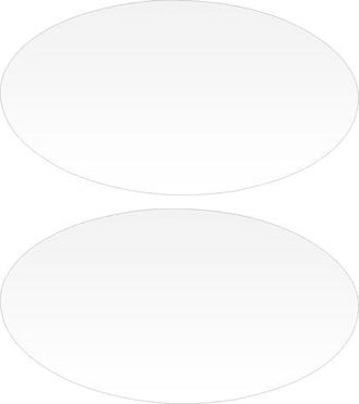 UPKOCH 2 Pi&egrave;Ces Miroir Mural Autocollant Ovale en Acrylique 27X17Cm Miroir sans Cadre pour Salle De Bain Chambre Salon D&eacute;Coration Murale