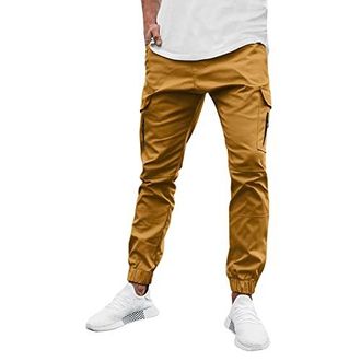 Generic Pantalon Surv&ecirc;tement avec Fermeture &Eacute;clair Jogging Flanelle Vert Doubl&eacute; Loose Japonais Polyester Fitness sans Officiel Ethnique Italienne Pale Carr&eacute; S