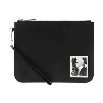 Karl Lagerfeld Legend Clutch Bag - - Accessories - Damen - Schwarzk - ONE SIZE