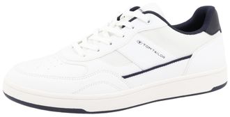 Tom Tailor Sneaker TOM TAILOR, Herren, Gr. 43, blau (wei&szlig;, navy), Lederimitat, Textil, Schuhe Sneaker, Freizeitschuh, Halbschuh, Schn&uuml;rschuh mit gepolstertem Sch