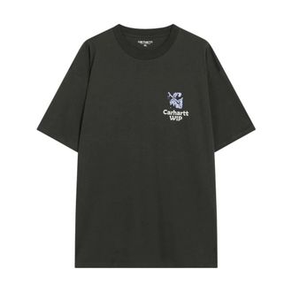 Carhartt Work in Progress Homme, Tops, Vert, Taille: S T-shirt S/S Grape Picker
