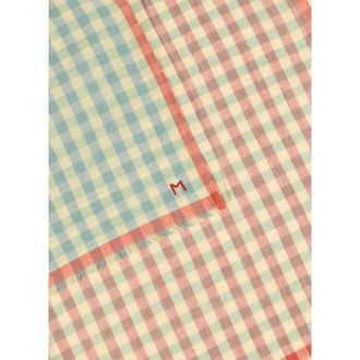 Moismont Foulard Poem &agrave; carreaux en coton